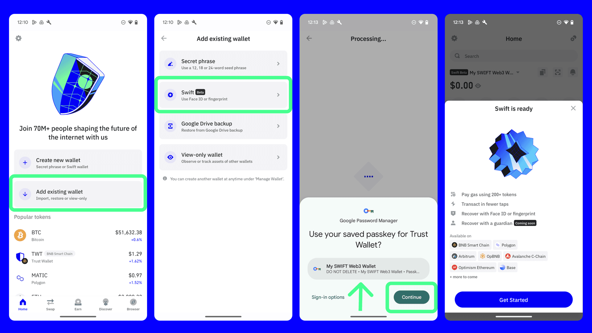 Trust Wallet SWIFT: Understanding Passkeys and Recoverability | Trust