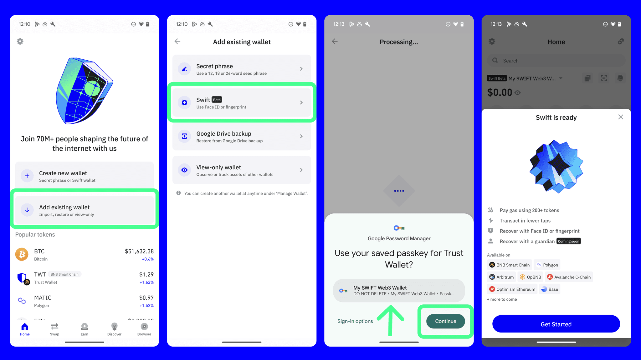 Trust Wallet SWIFT: Understanding Passkeys and Recoverability | Trust