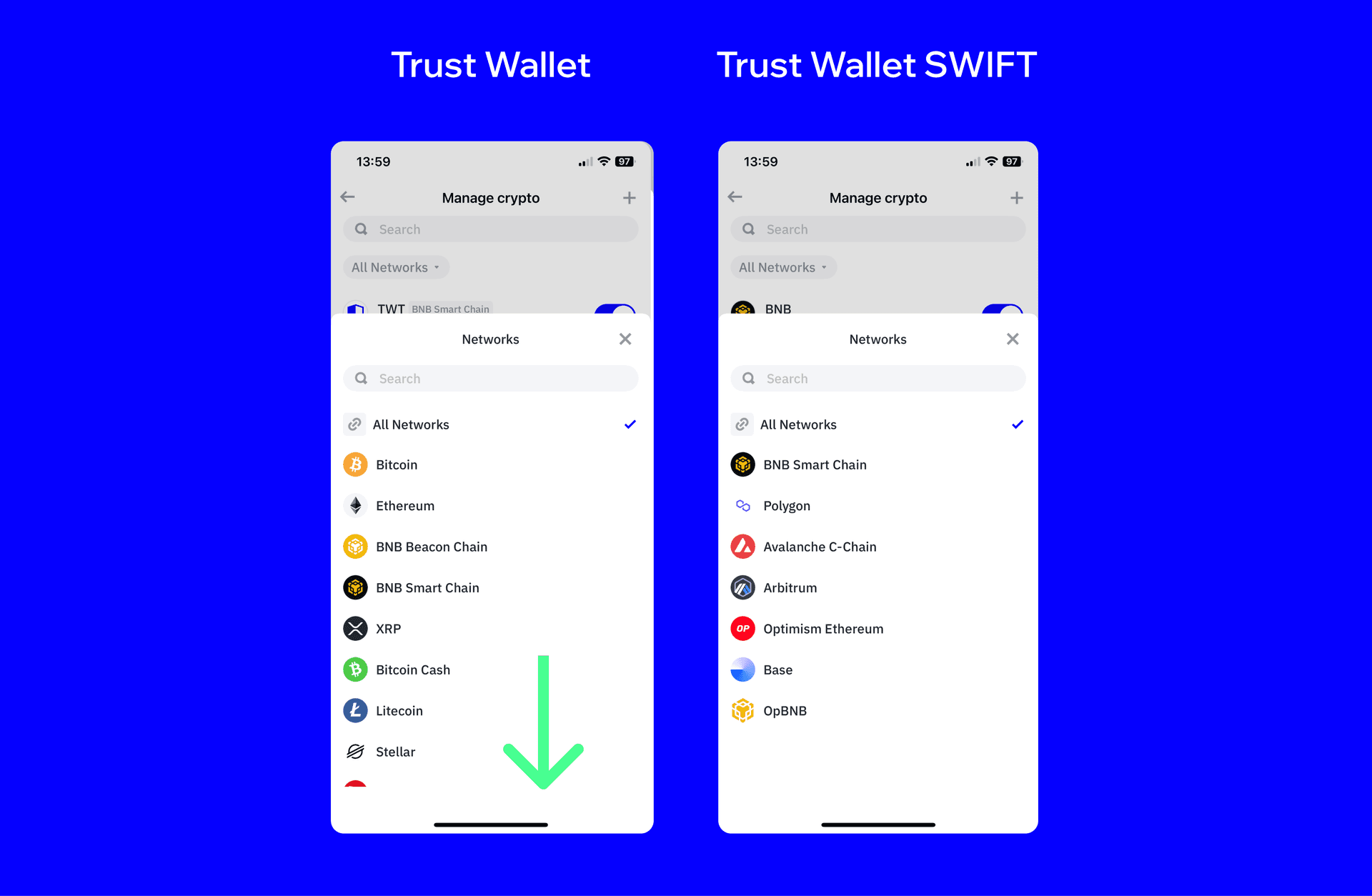 Trust Wallet vs. Trust Wallet SWIFT | Trust