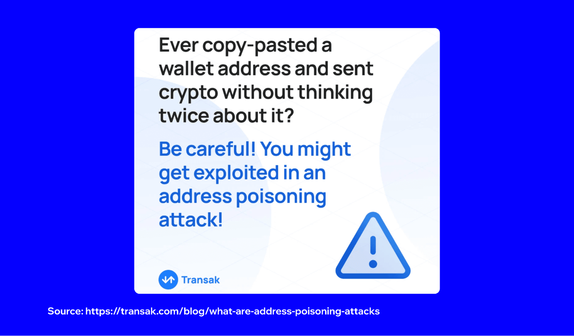 What is an Address Poisoning Scam in Crypto? | Trust Wallet