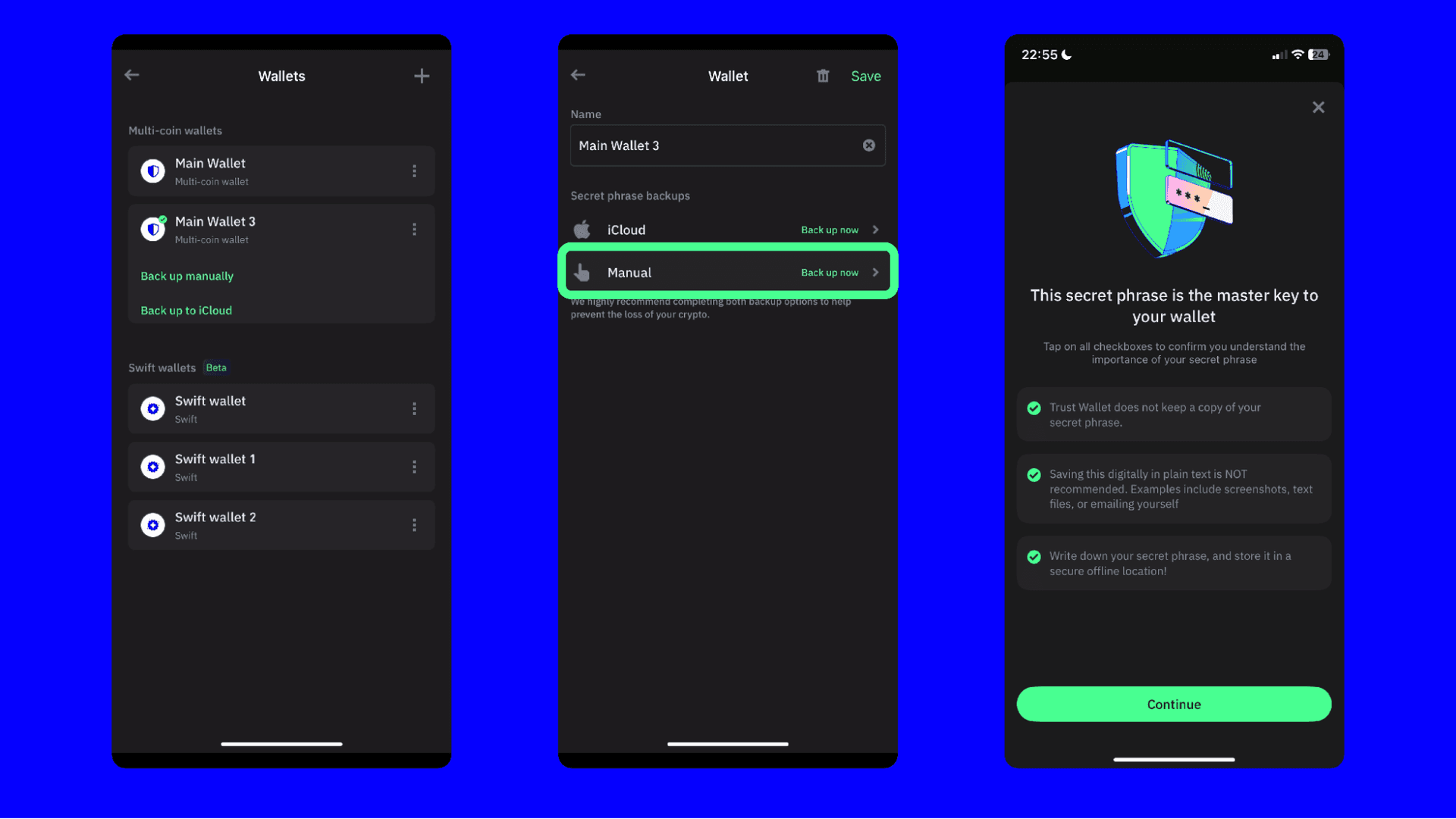 How to Backup Your Recovery Phrase and Export Private Keys in Trust Wallet | Trust