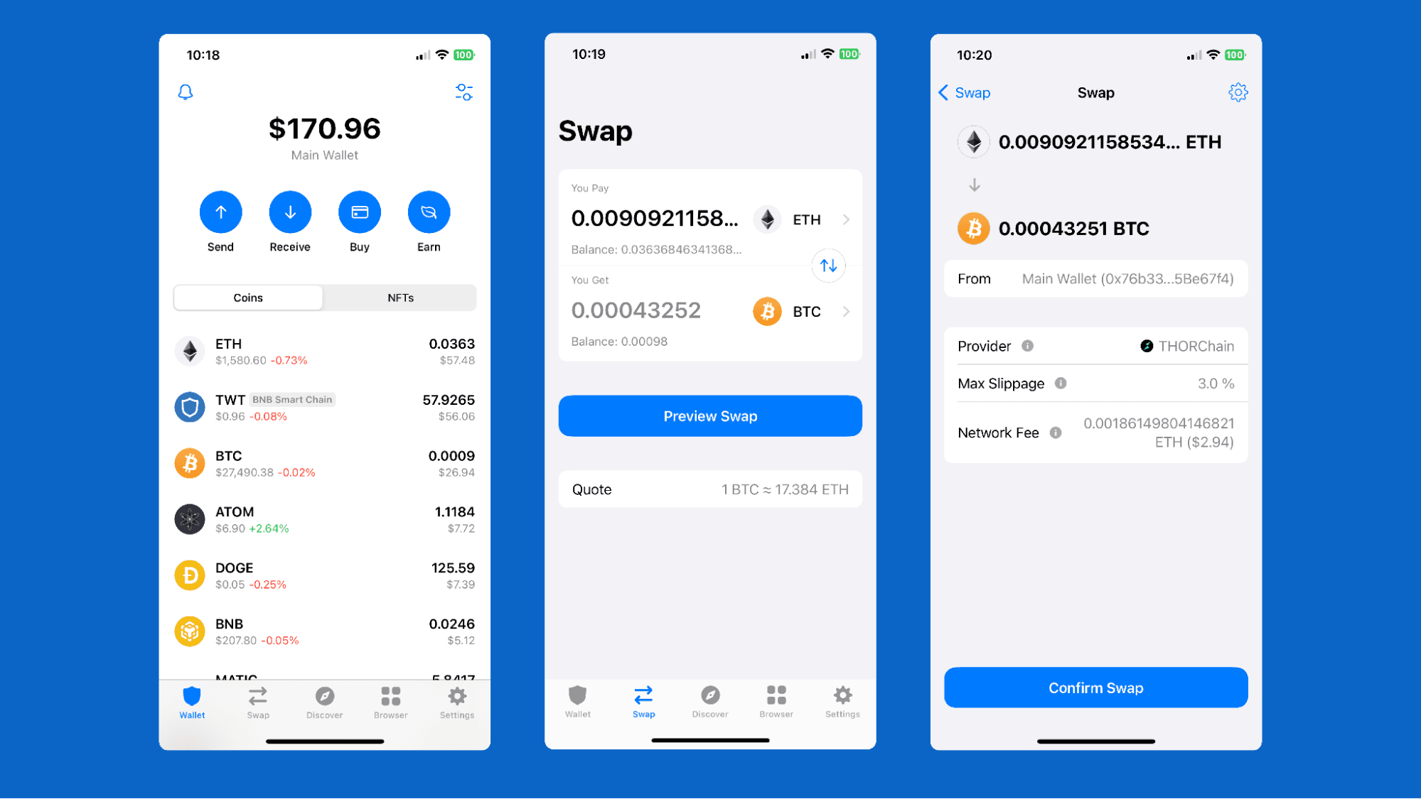 Explore Cross-Chain Swaps with Trust Wallet | Trust