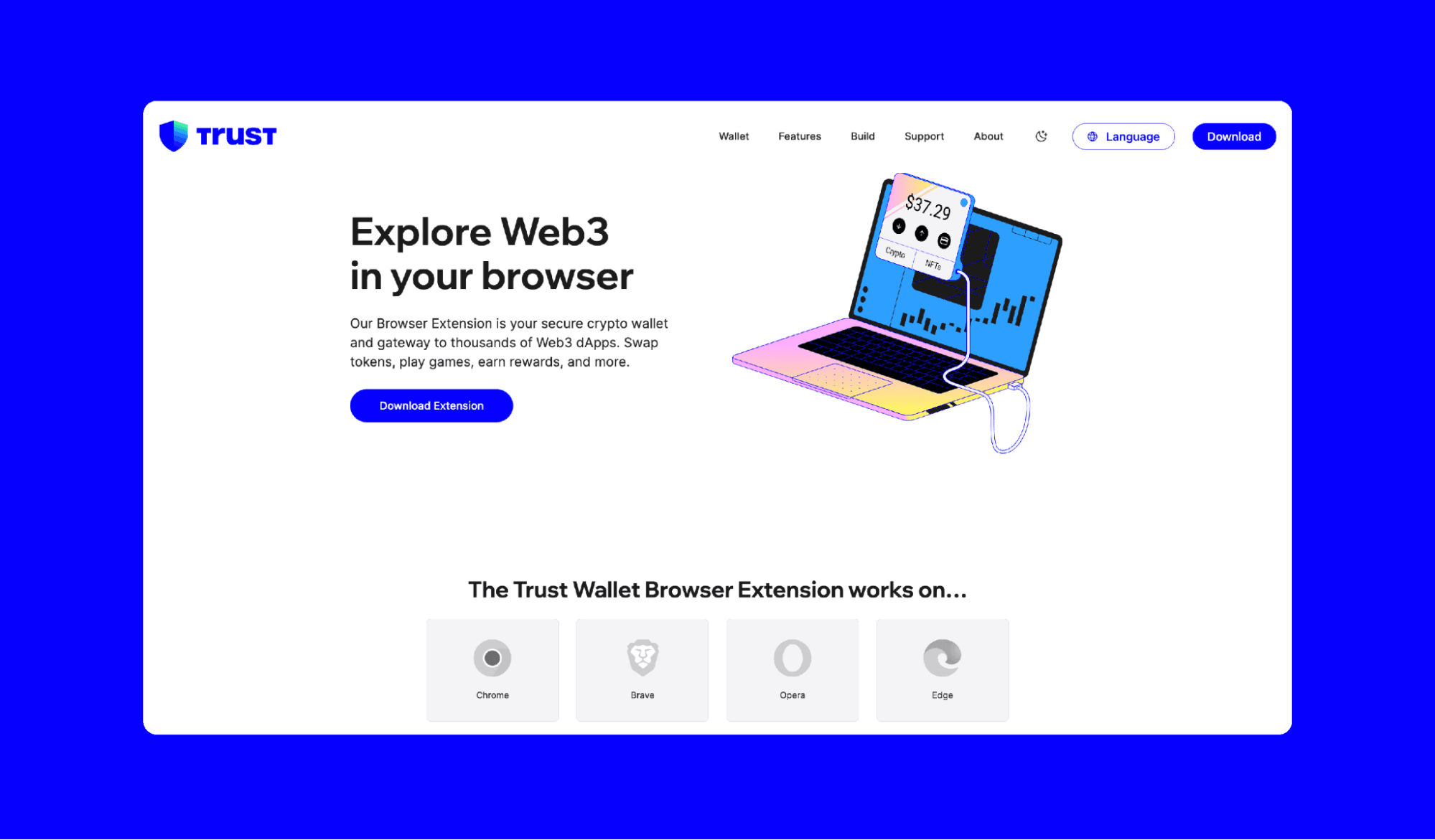 Exchange Tokens using Trust Wallet Browser Extension | Trust