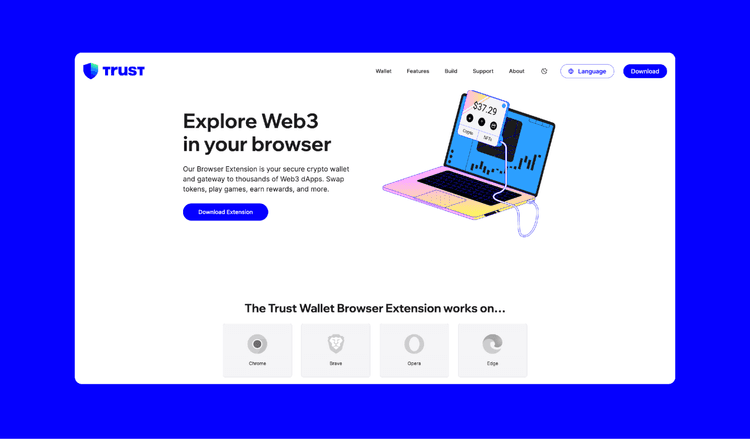 Exchange Tokens using Trust Wallet Browser Extension | Trust