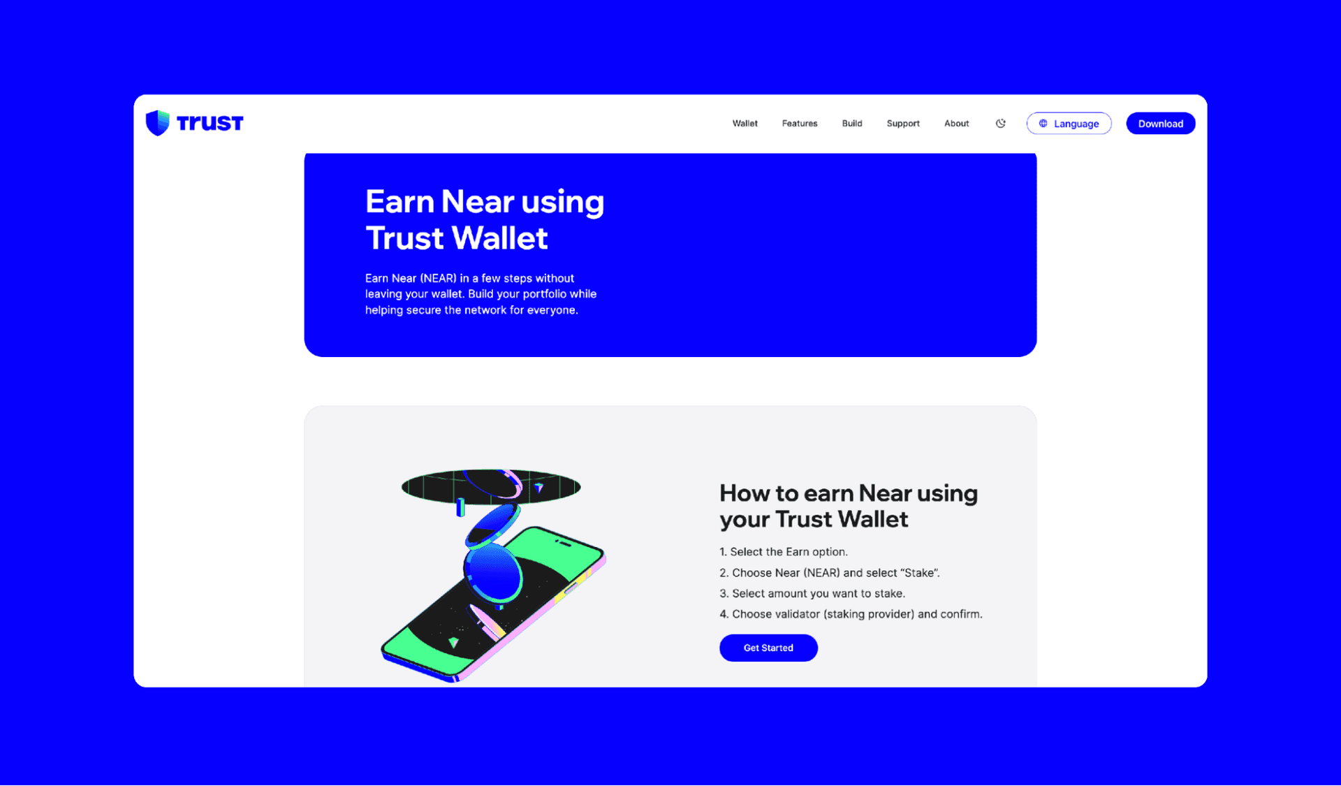 How to Stake NEAR and Earn Rewards Using Trust Wallet | Trust