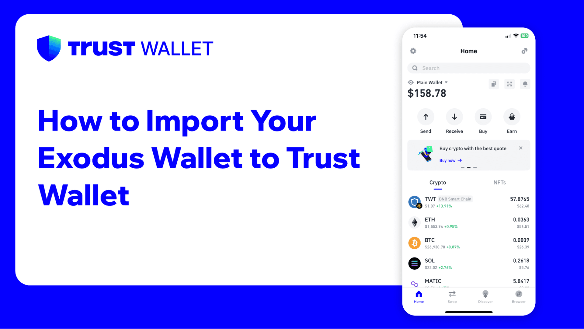 How to Import Your Exodus Wallet to Trust Wallet | Trust