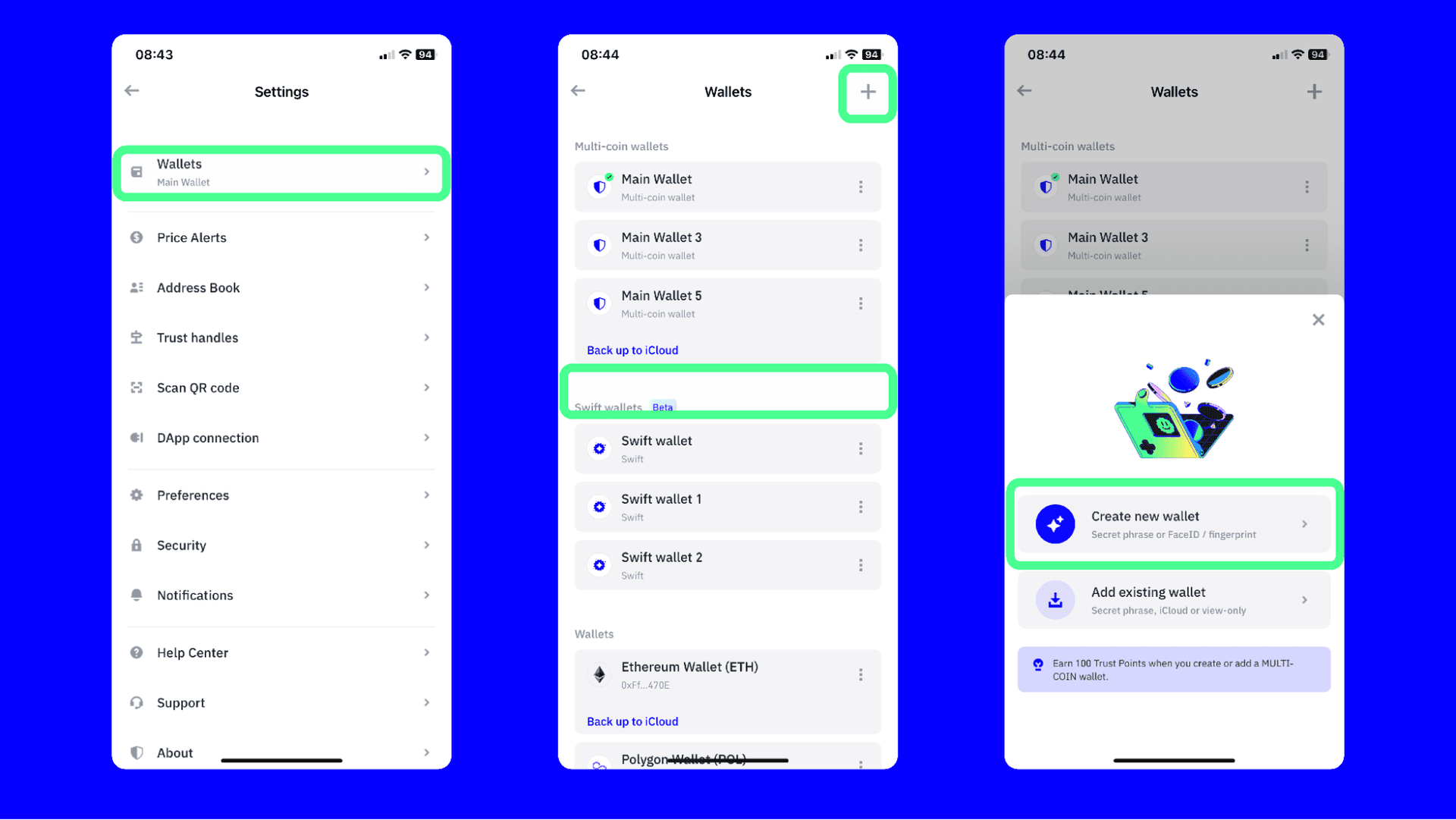How to Transfer Funds from the Trust Wallet Extension to the Trust ...