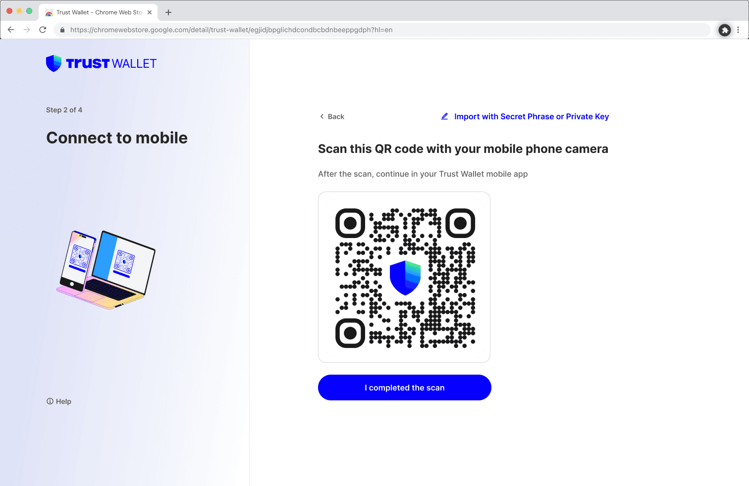 Introducing QR Sync: Import Your Mobile Wallet to the Desktop Extension | Trust
