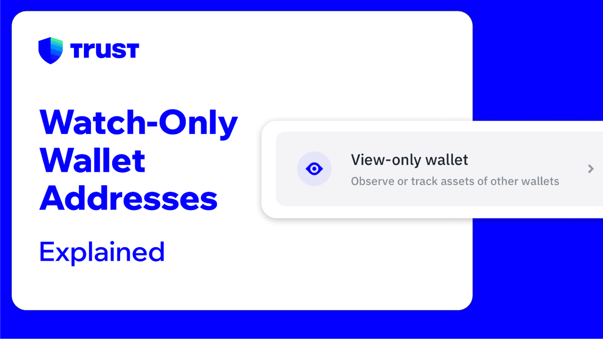 Watch-Only Wallet Addresses: Explained | Trust Wallet