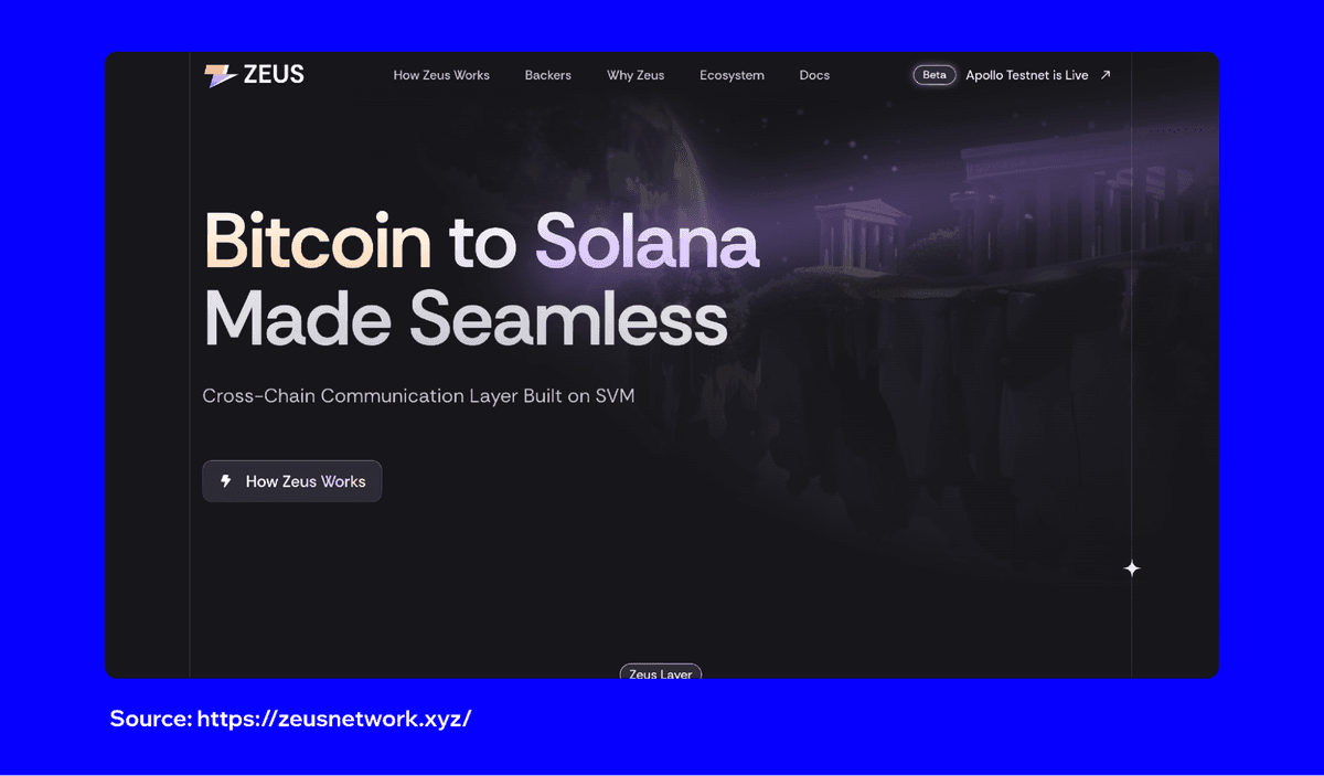 The Zeus Network: Empowering Apps Between Solana and Bitcoin | Trust